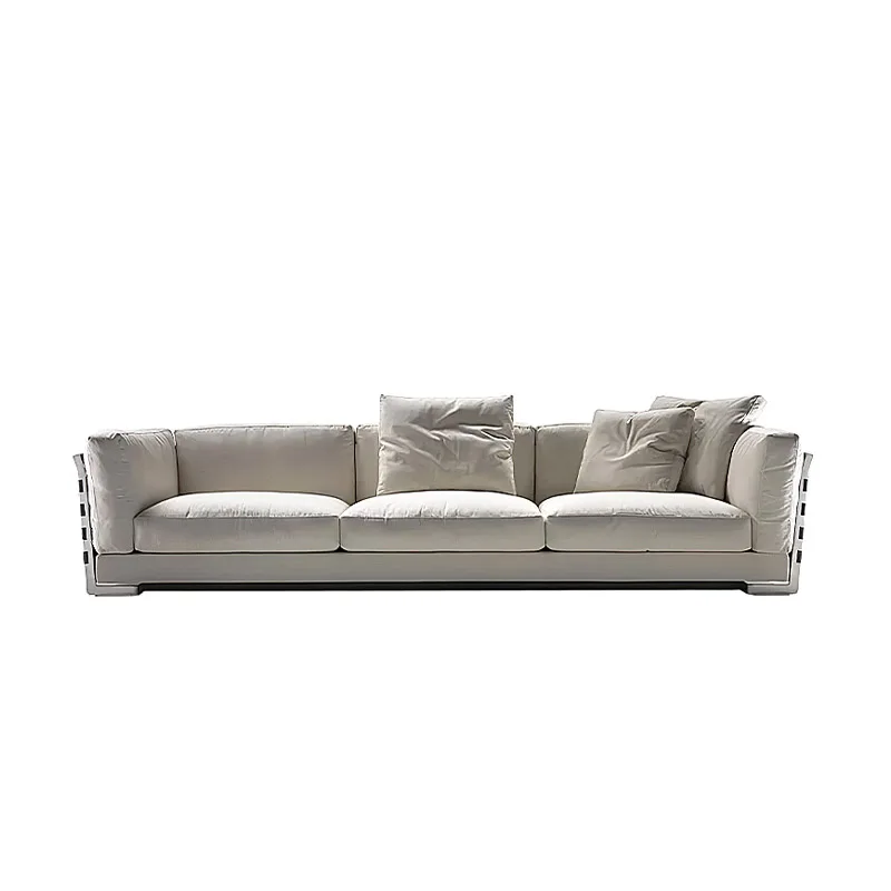 Italian Design White Leather Modular Sofa Home Luxury Sectional Couch ...