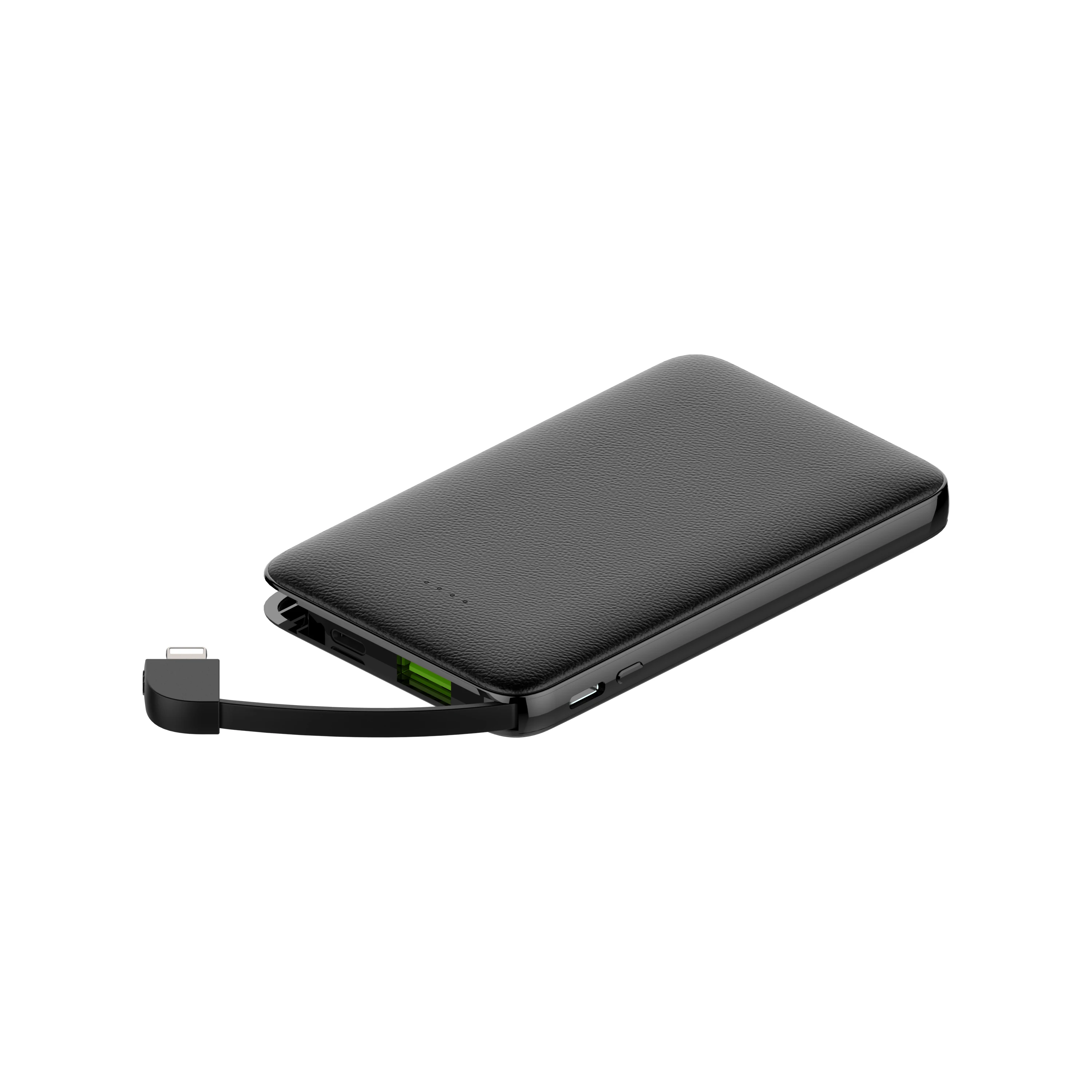 2023 New Arrival Portable Slim Pocket Small Size Portable 5000 Mah ...