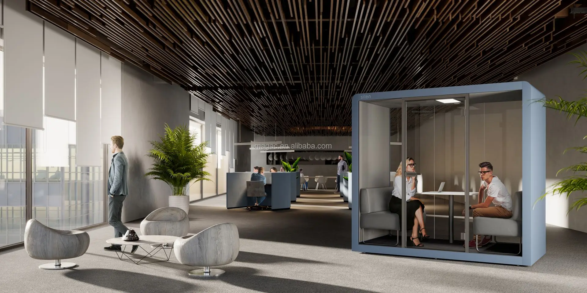 Sound Proof Office Meeting Pod Meeting Room Soundproof Booth For ...