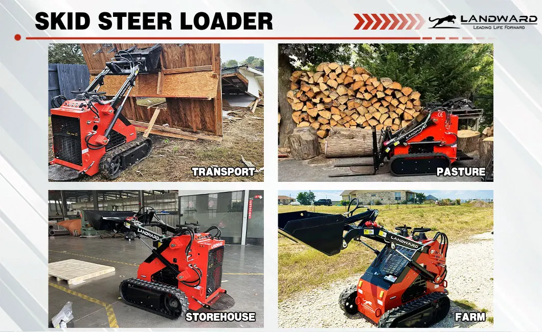 Professional Mini Skid Steer Loader - Kubota Diesel Wheel Loader for ...