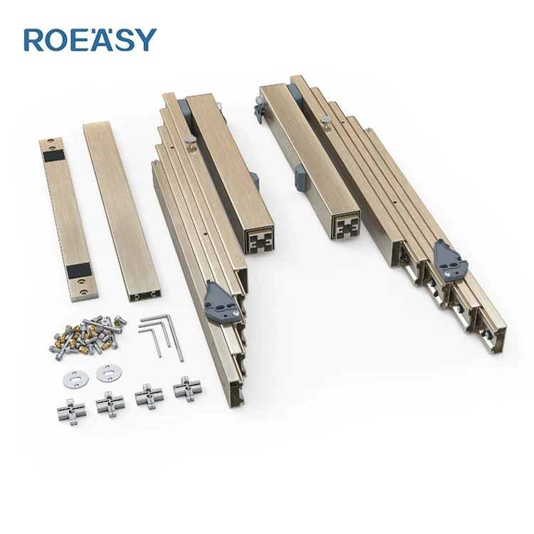 ROEASY 100% Extend 5 Fold Table Drawer Slide Channel Leg Support Five ...