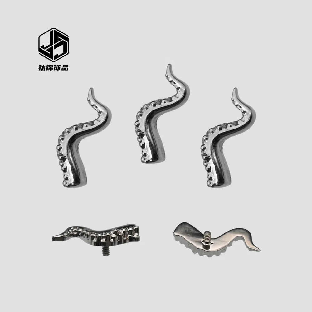 JT ASTM F136 Titanium External Thread Cthulhu Style Octopus Feet Lip ...