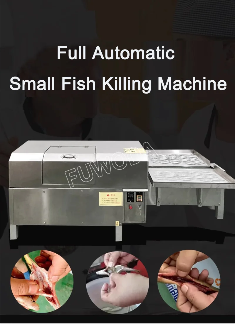 Easy Operation Small Fish Killing Viscera Remover Fish Offal Remover ...