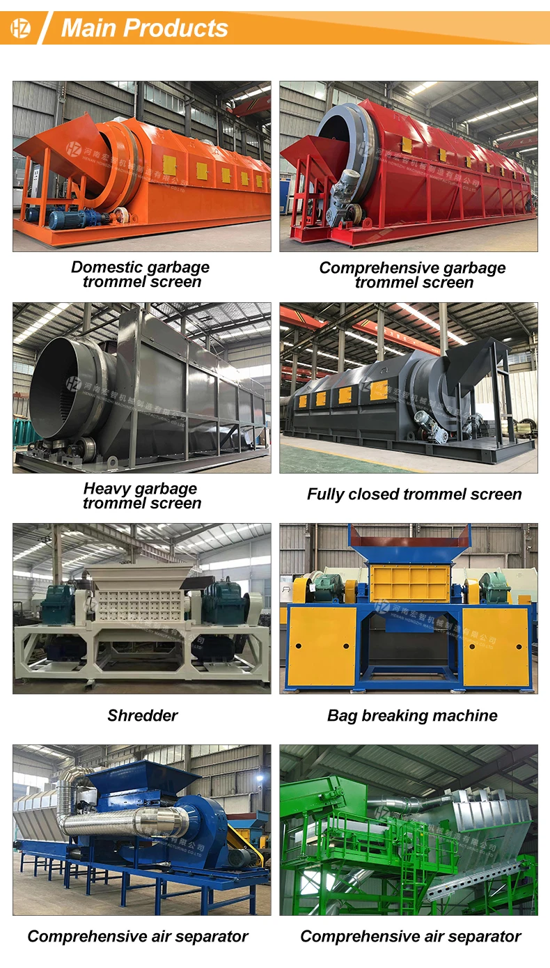 Municipal Solid Waste Trommel Screen Rotary Drum Trommel Screen Msw ...
