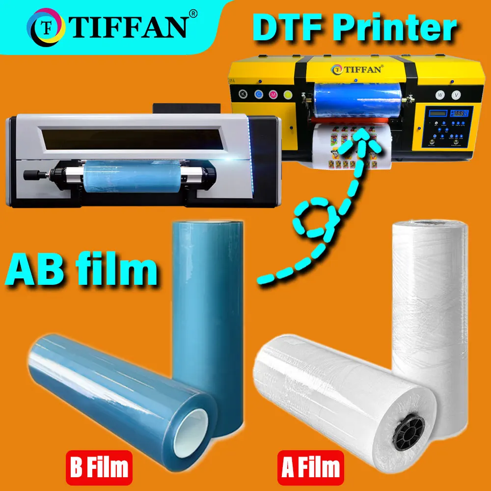 TIFFAN A+B UV DTF Lamination Film Smooth Hard Surfaces A3 Heat Transfer ...