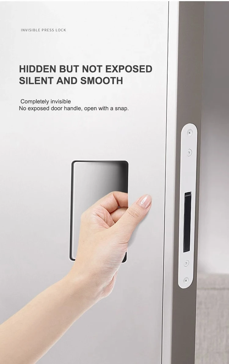 NoHa Concealed Wooden Latch - Black Magnetic Suction Invisible Door ...