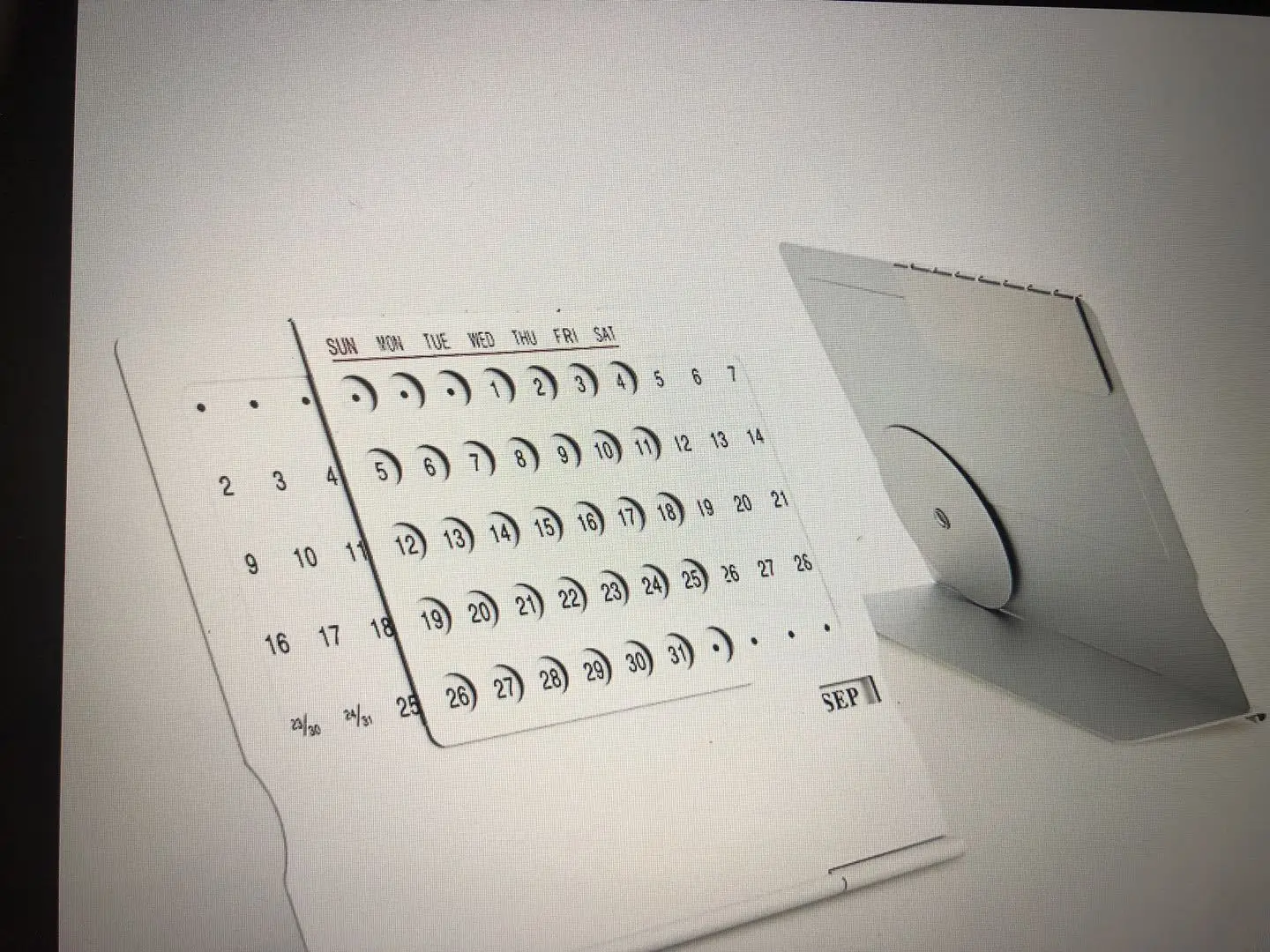 Aluminum Office Perpetual Calendar Plate Perpetual Calendar Holder ...