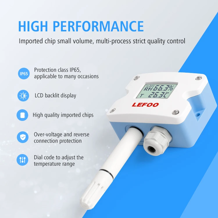 LEFOO Wall Type Temperature and Humidity Transmitter RS485
