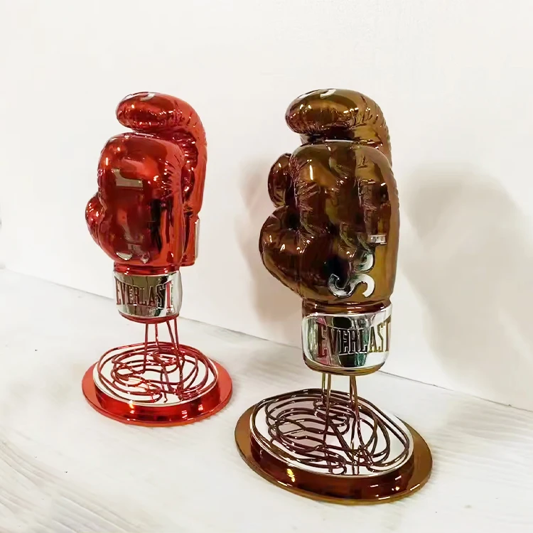 Custom Fiberglass Sculpture Boxing Gloves Resin Crafts for Home decor ...