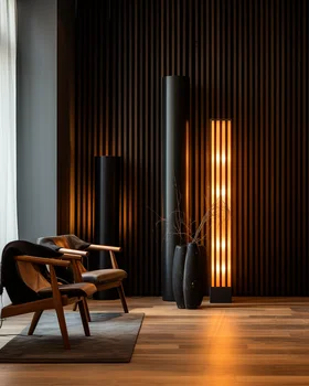 Fiber Mdf Cladding Interior Decoration Wood Slat Wall Bunnings Acoustic ...