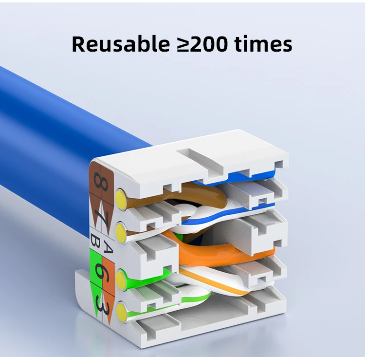 Male Shield Cat6 Cat7 Cat8 Male Shielded Rj45 8p8c Toolless Cat 8 Modular Plug Cat6a Rj45 ...