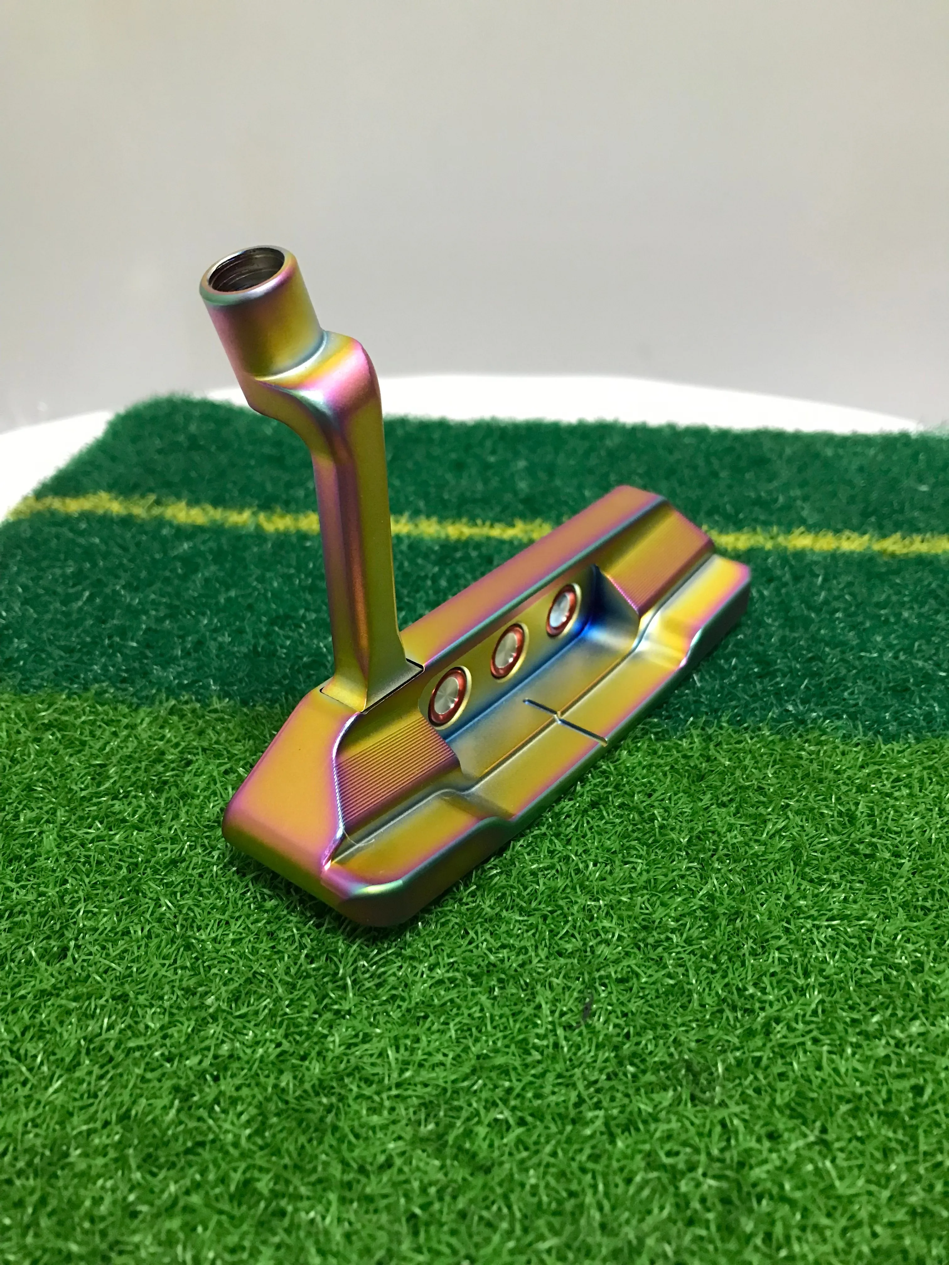 Custom Black & Silver Golf Putter Heads Hosels - OEM Available