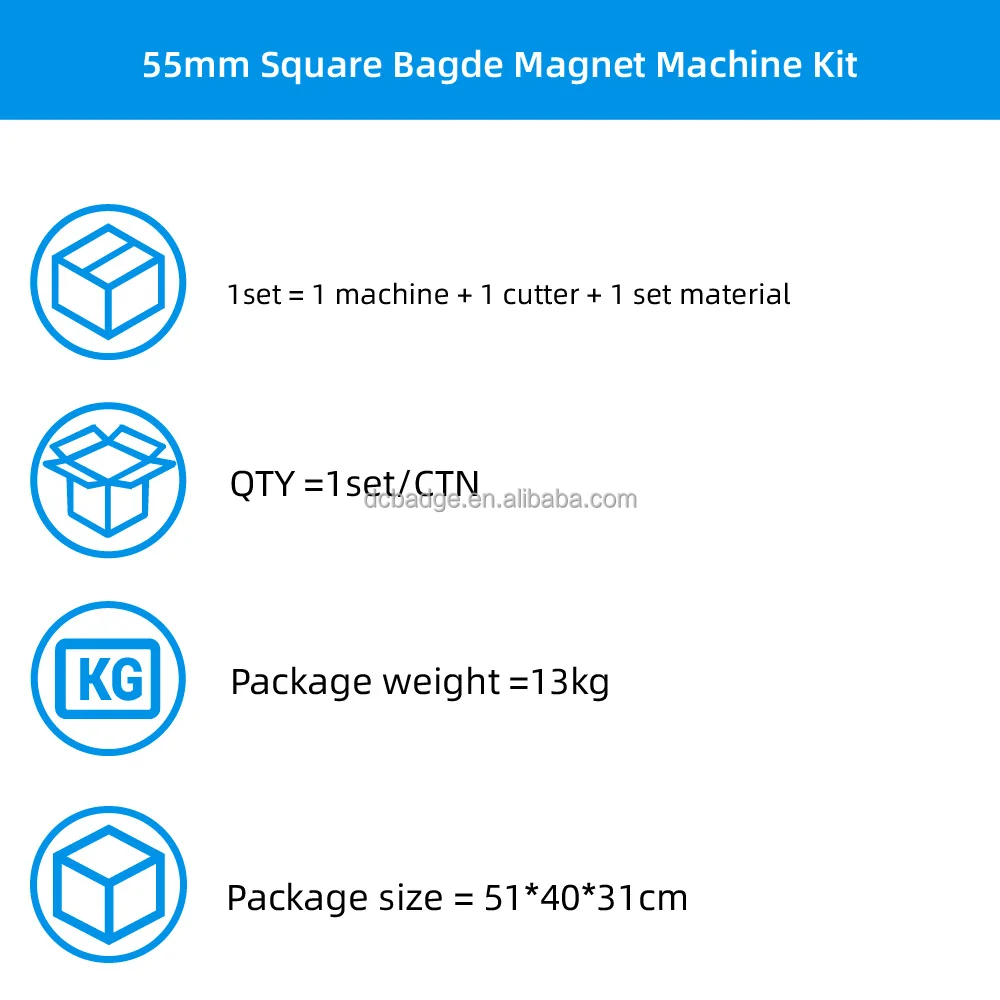 50mm Square Magnet Machine Kit - DIY & Commercial Use