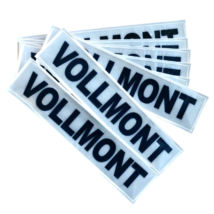 Reflective High Visibility Cloth Vest Custom Logo Pvc Vinyl Reflective ...