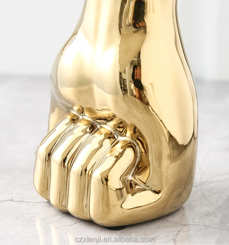 Nordic Ceramic Vases & Ornaments - Modern Hand Shaped Sculptures