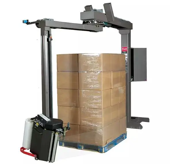 Pallet Wrapping Machine With Ramp Pallet Wrapper Machine Forklift ...