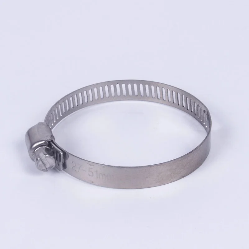 Stainless steel American hose clamp monitoring utility pole vertical ...