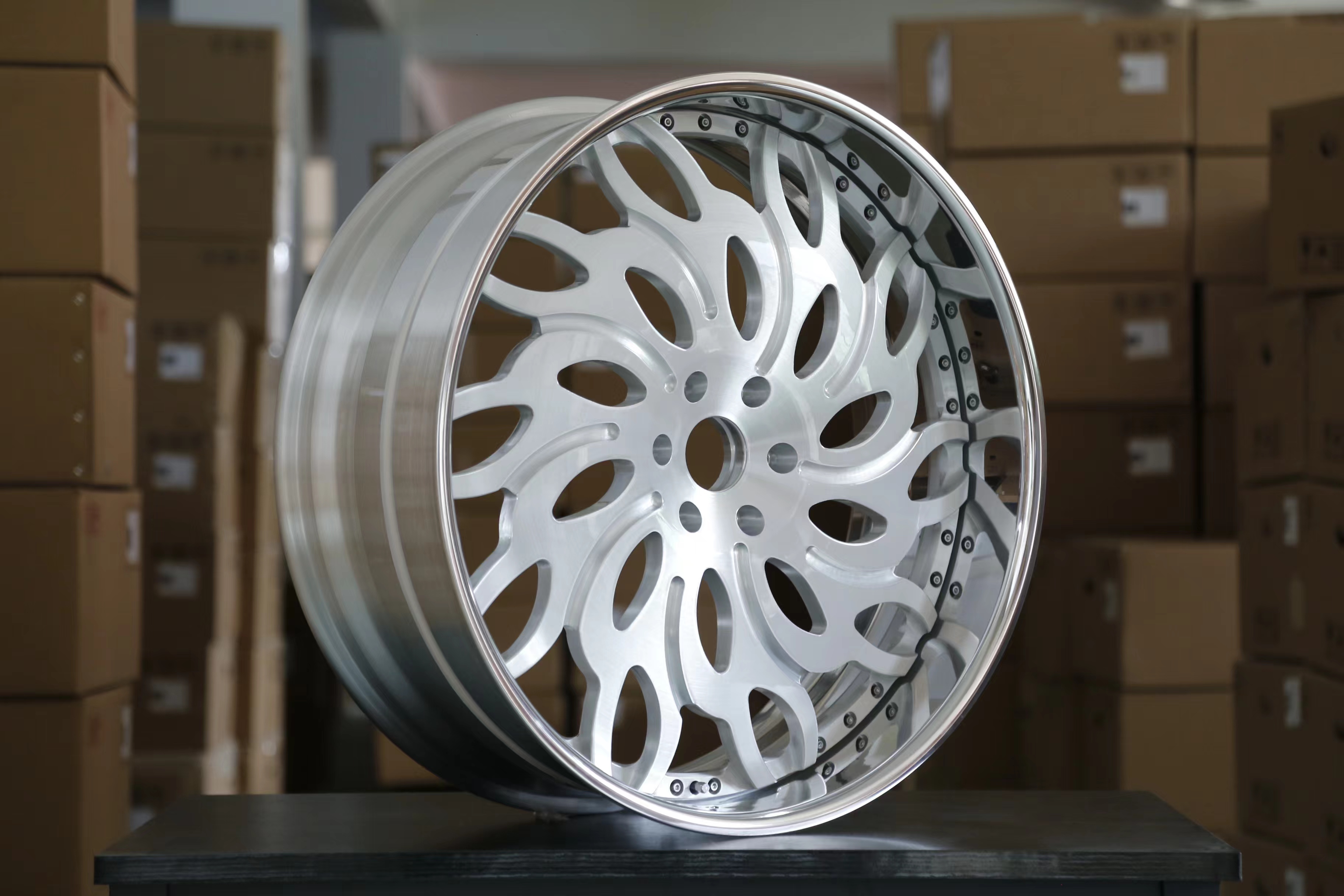 High Quality 3 Piece Wheels 22 23 24 26 Inch Concave Forged Custom Rim ...