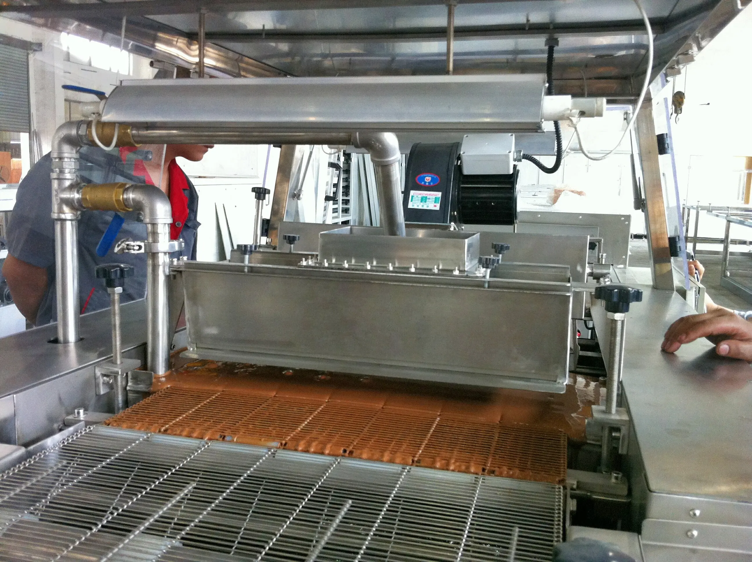 Certificate of Origin 600mm Width Automatic Chocolate Making Enrobing ...