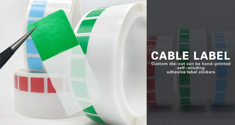 Custom Waterproof Printable Handwritten Adhesive Cable Label Vinyl ...