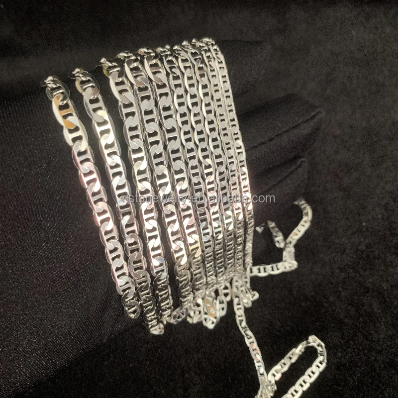 Wholesale Fashion Fine Jewelry 925 Real Sterling Silver Mariner Chains ...