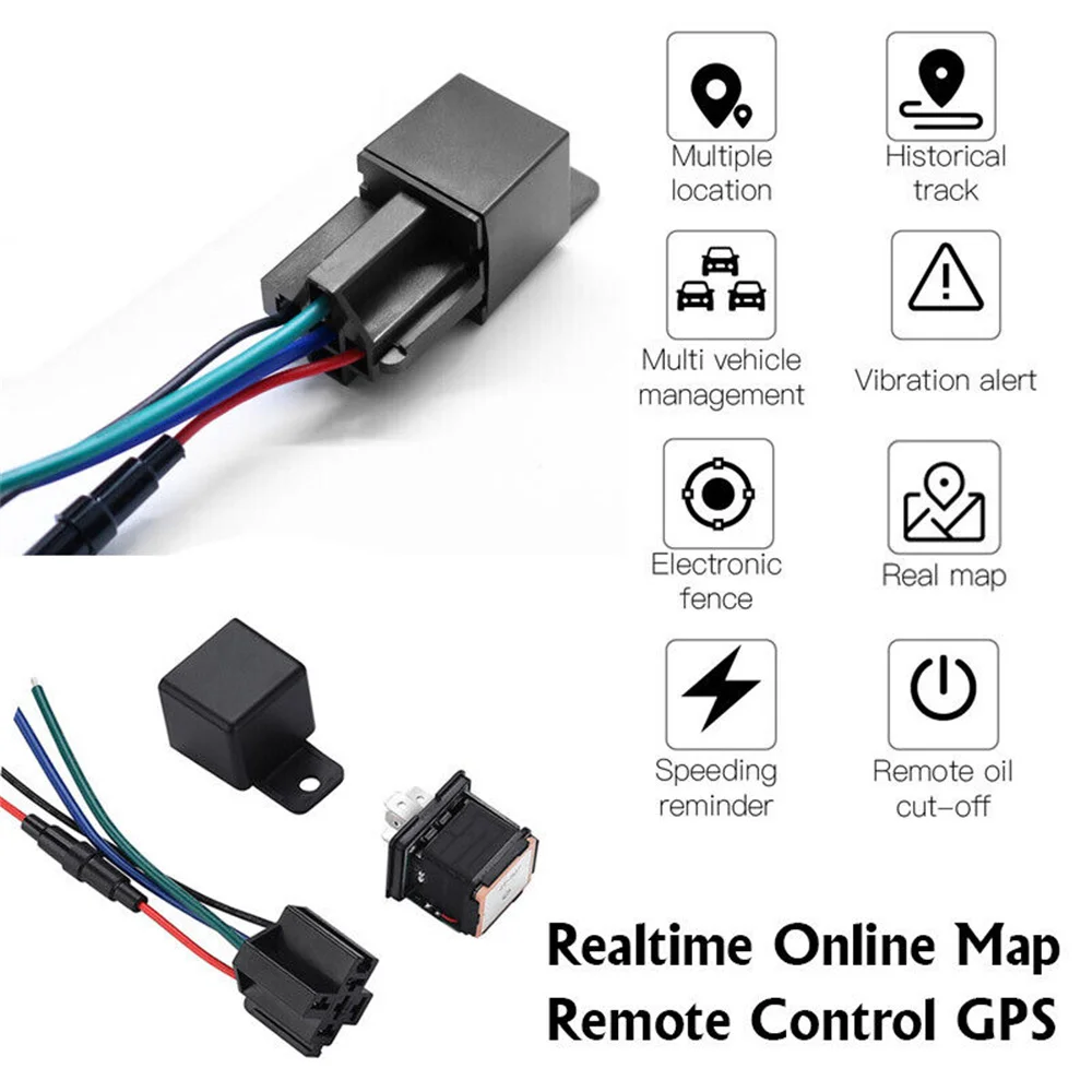 Car Tracker Free App Tracking Relay Device Cut Off Fuel Acc Detection Gps Tracking Device ...