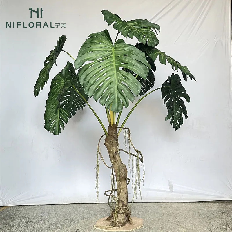 Nifloral Newest Creation Custom Big Size Realistic Artificial Monstera ...