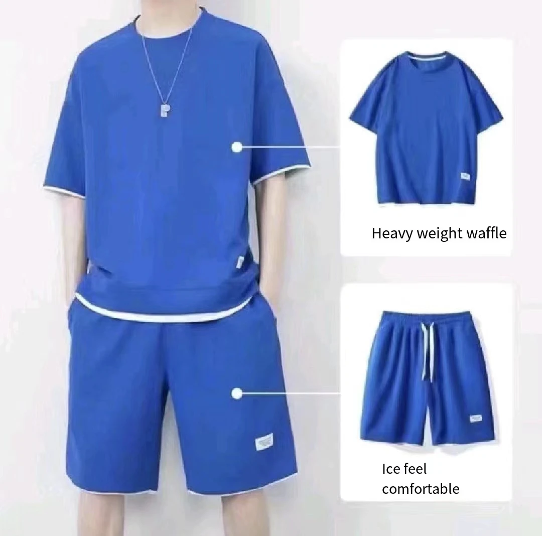 Conyson Summer Oversized Tracksuit - Men's Polyester Set
