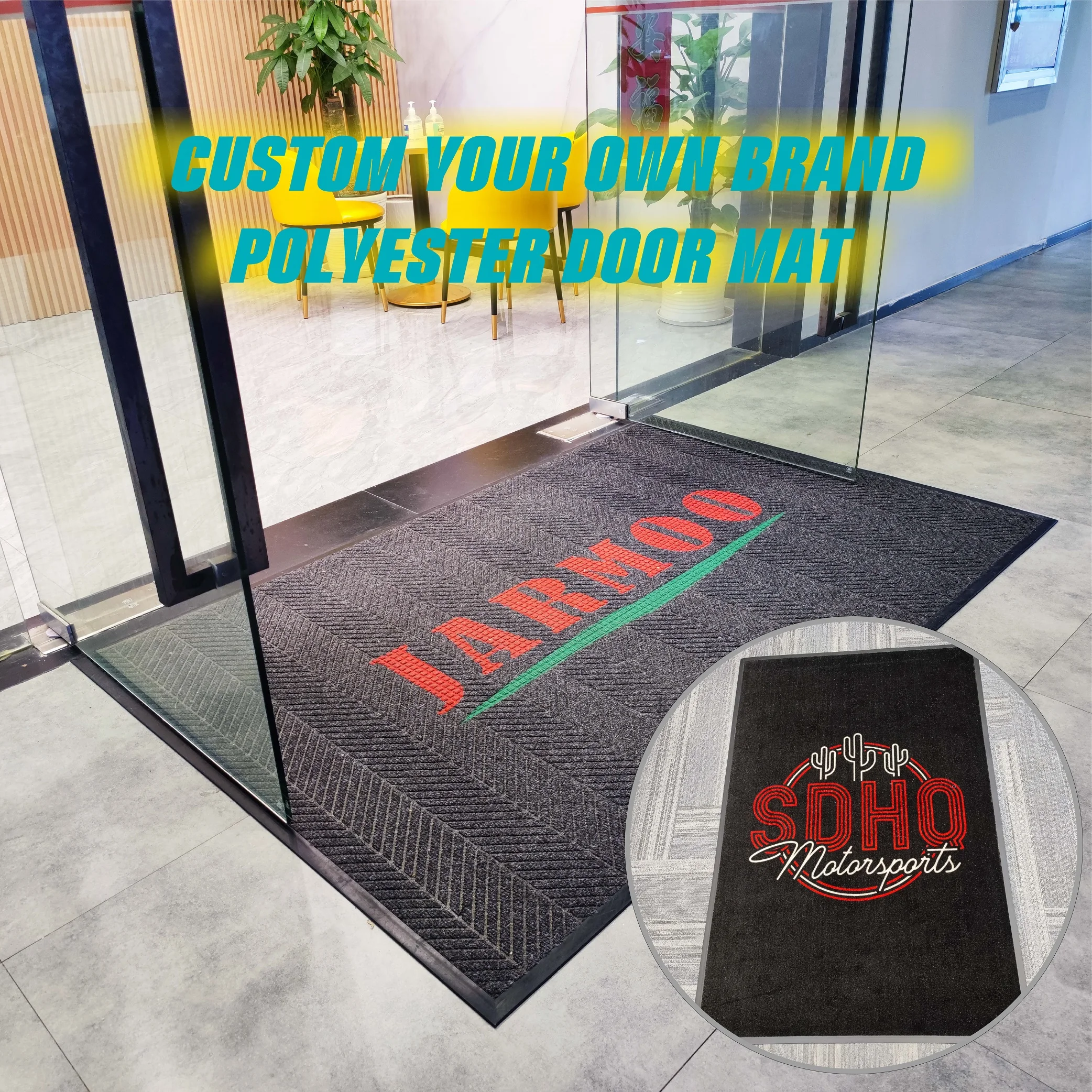 Resist Dirt Door Floor Mat Custom Door Mat Custom Rug Anti-Slip Custom ...