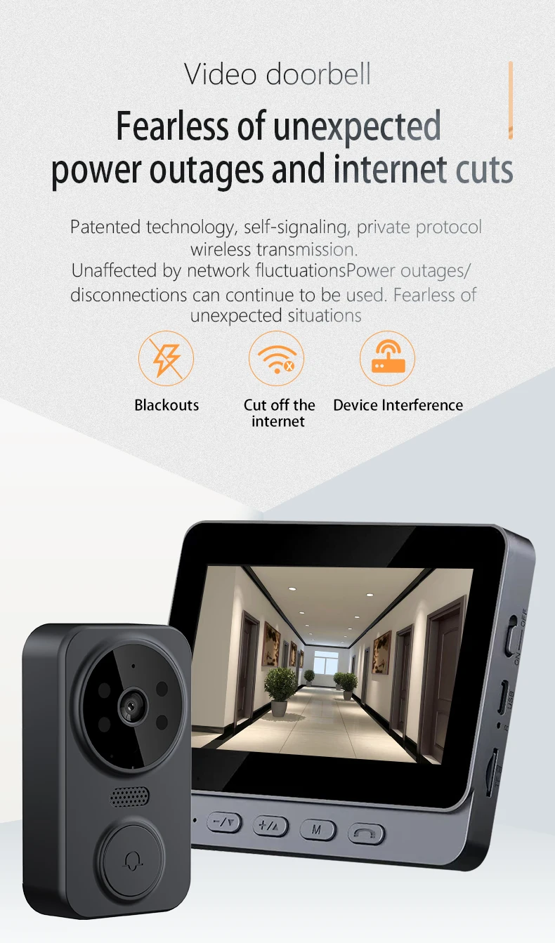 Wifi Door Cameras - Smart Video Doorbell with Two-Way Intercom