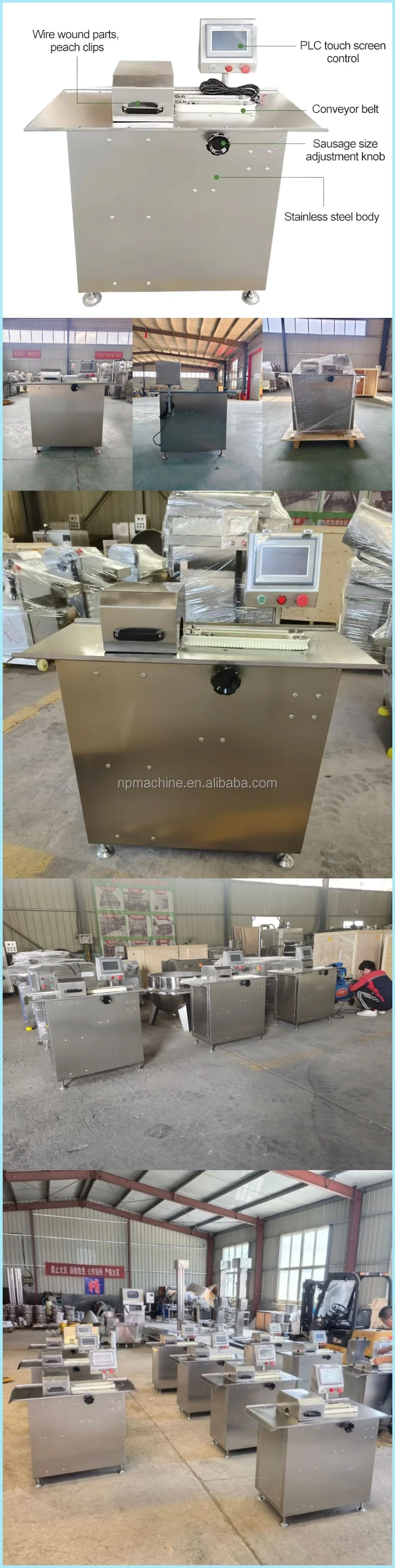 NP Brand Fully Automatic Small Sausage Tying Machine for Processing ...