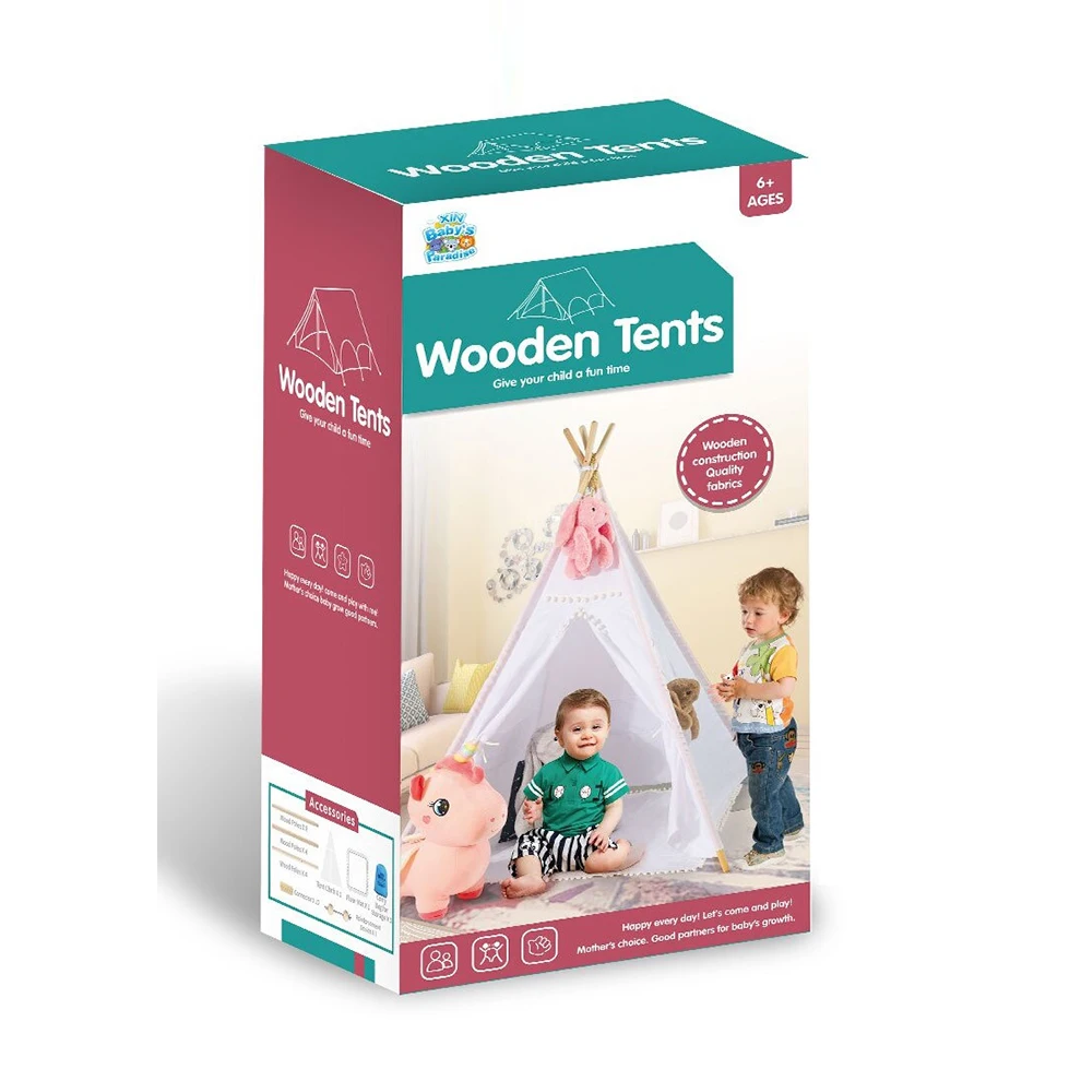 Educational Toys Indian Tipi Tent Model Kids Learning Camping Unique Teepee Tent Toys Outdoor ...