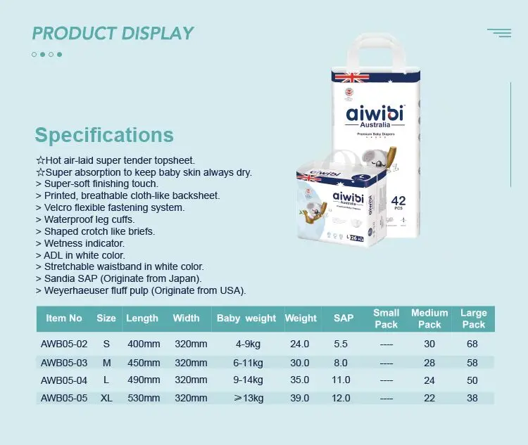 AIWIBI Brand High Quality Disposable New Born Baby Cute Seal Low Price ...