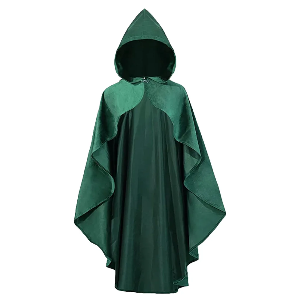 Medieval Cloak Coats Viking Pirate Wizard Death Long Cape Poncho ...