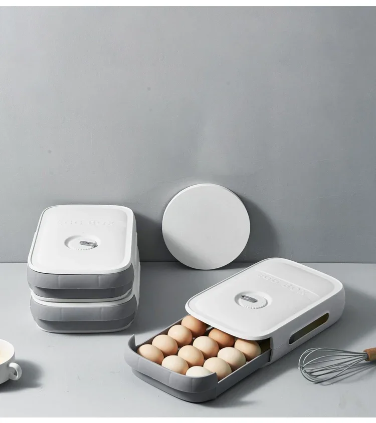 Refrigerator Egg Box Storage Food Container Convenient Egg Storage Box ...