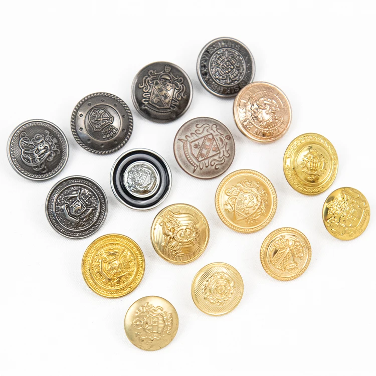 Custom Logo Men Overcoat Brass Clothes Jacket Botton Metal Sewing ...