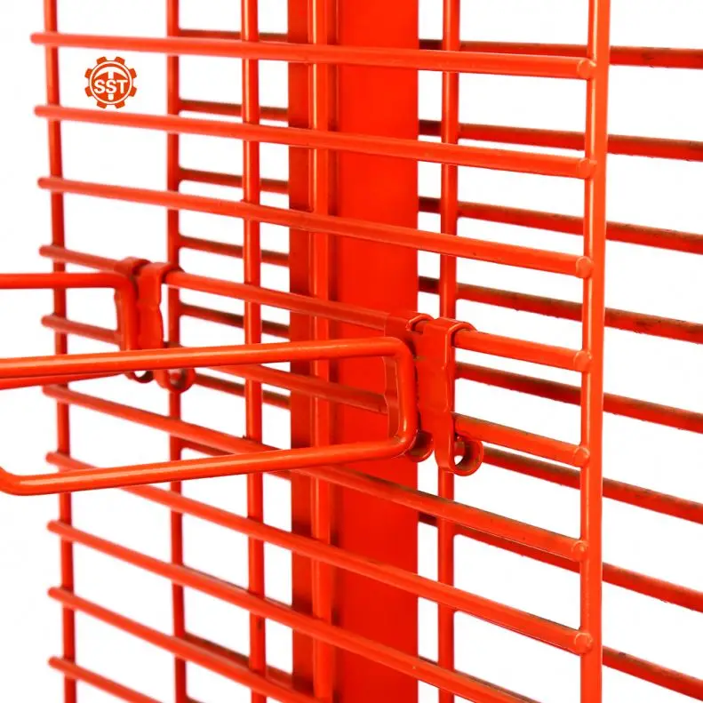 Metal Wire Mesh Grid Wall Rack Display With Hook - Buy Wire Mesh ...