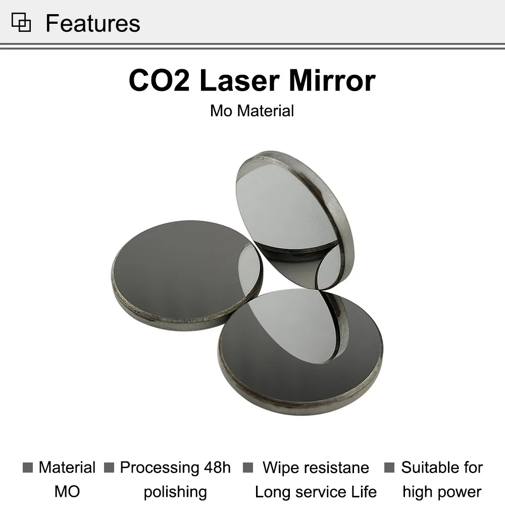 20mm Co2 Laser Mirror Reflective Mirror Mo 20 Mirror For Co2 Laser ...