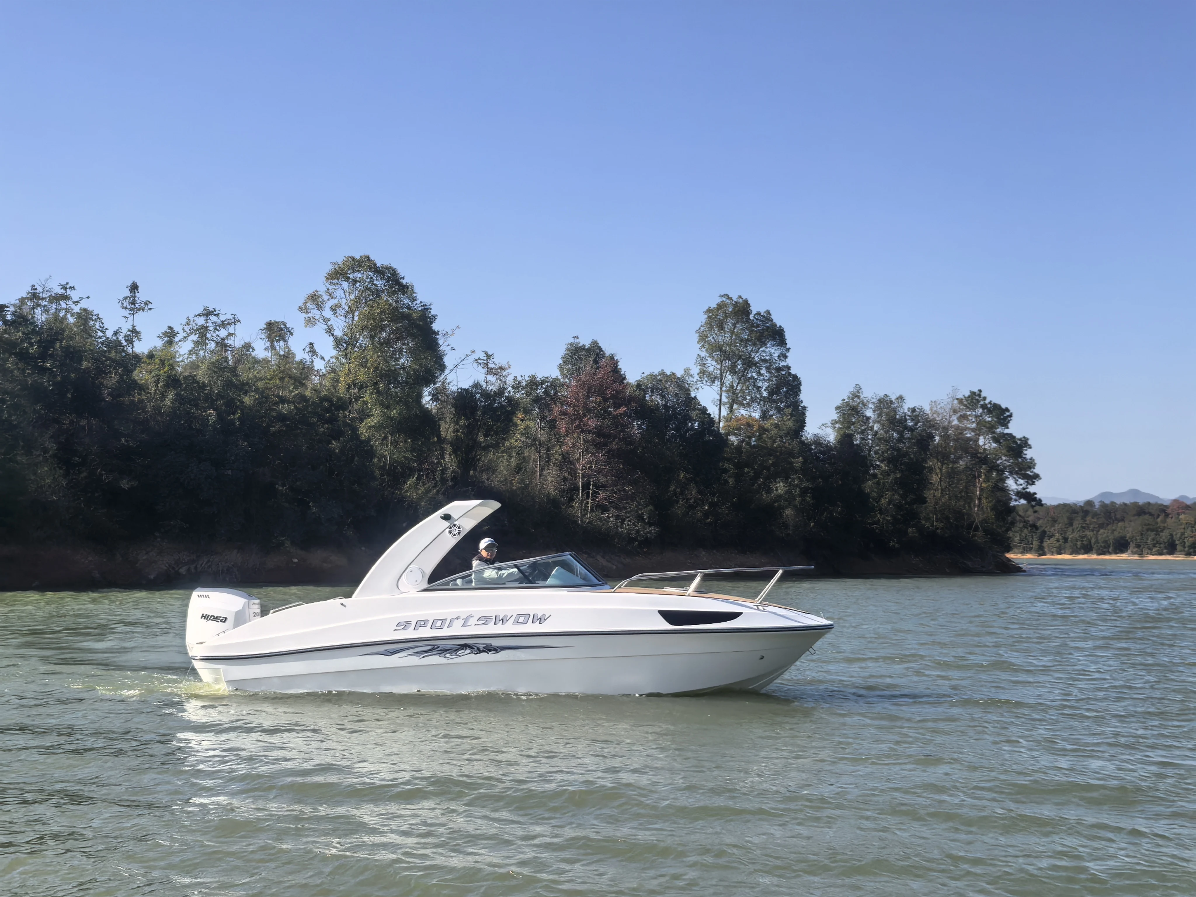 27ft FLIT Fiberglass Boat Cabin Design Fishing Speed Boat 10 Persons ...