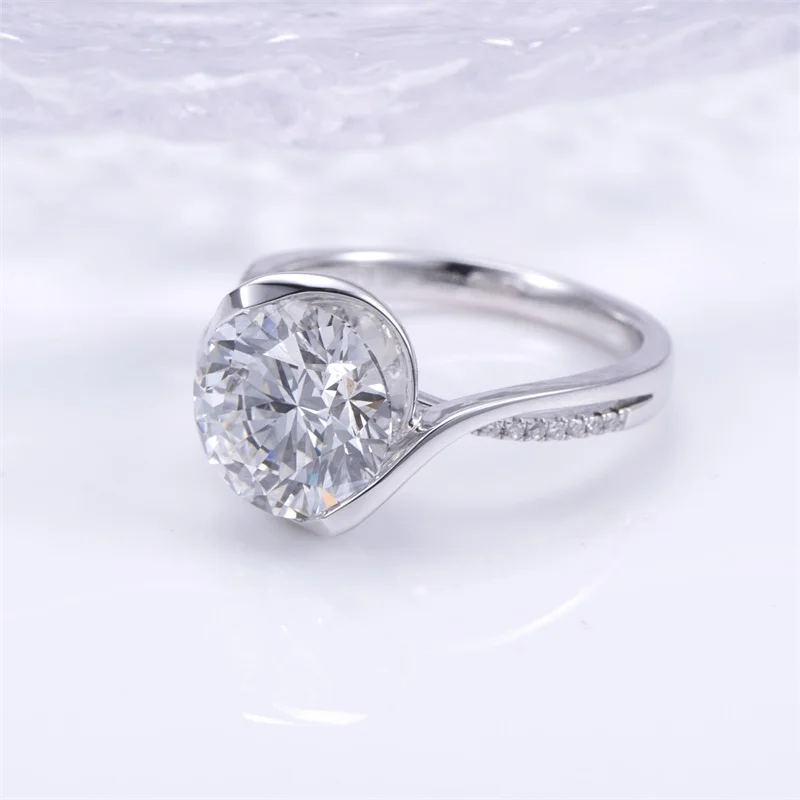 Messi Jewelry 18k White Gold Jewelry Igi Verified 2.65ct D Vs1 Round ...