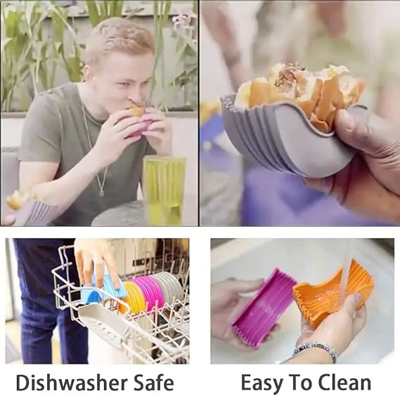 New Trends Retractable Burger Fixed Boxhamburger Buns Burger Holder ...