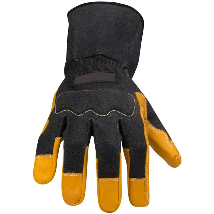 Firefighter Rescue Waterproof Work Safety Premium Fabricator's Gloves ...