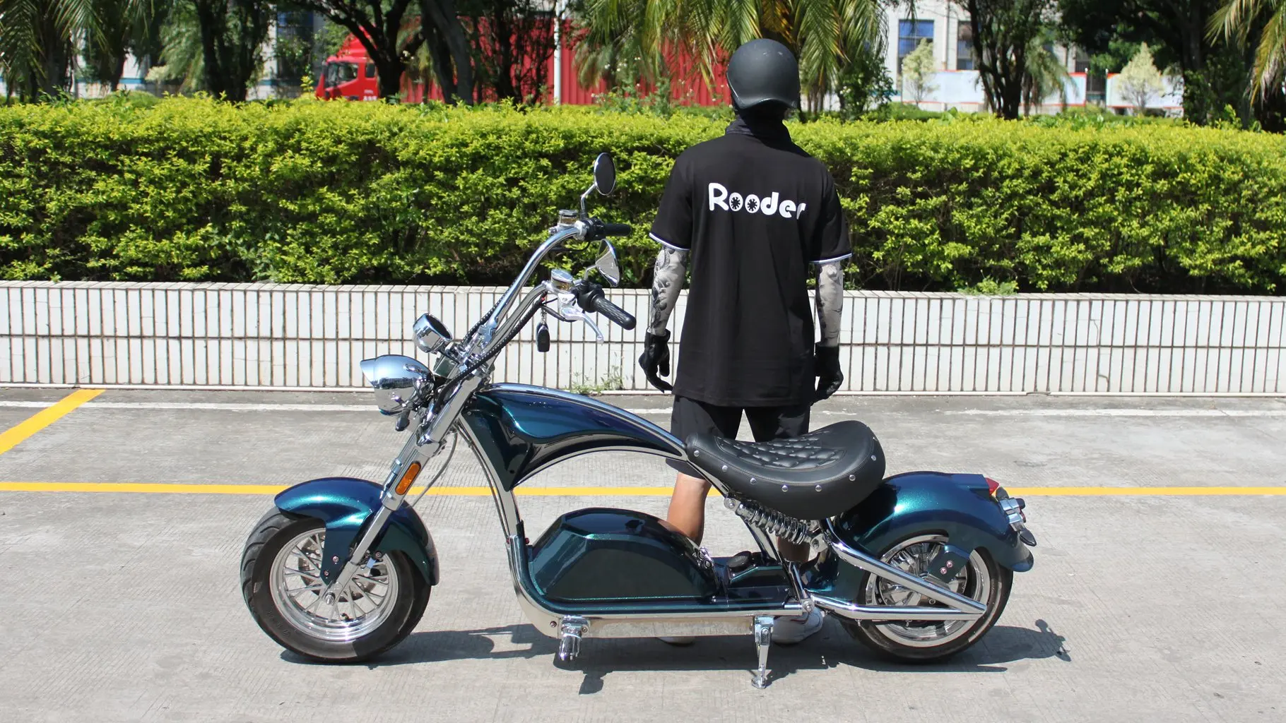 Rooder Mangosteen Sara M1ps Citycoco Chopper 72V 4000W Electric Scooter ...