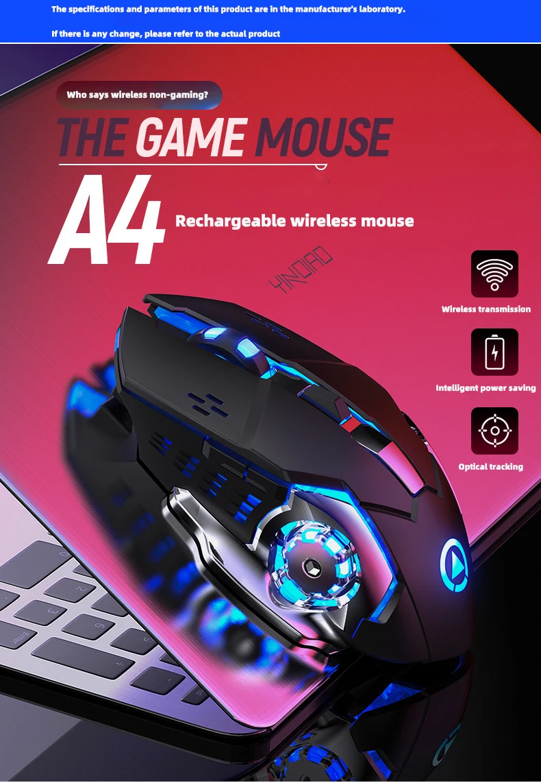 Luminescent Mouse 2020 Personalized Logo Ergonomic Rechargeable ...
