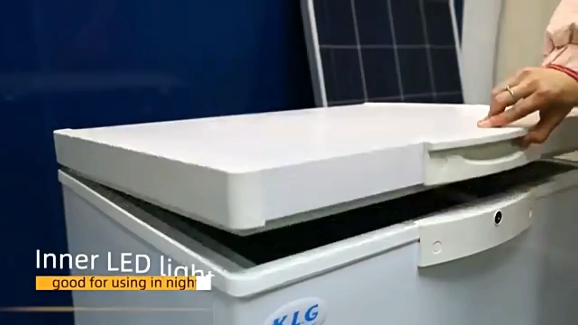 Single Double Door 12v 24v Solar Panel Energy Powered Freezer ...