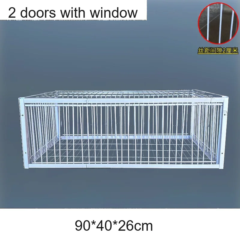 Foldable Galvanised Pigeon Bird Trap Cage - Humane Trapping