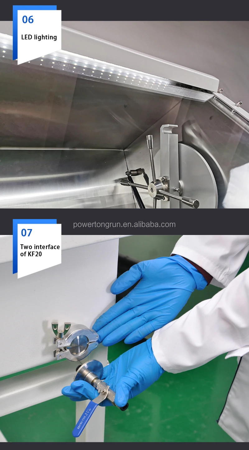 Bench Top Isolator - Stainless Steel Glove Box for Lab