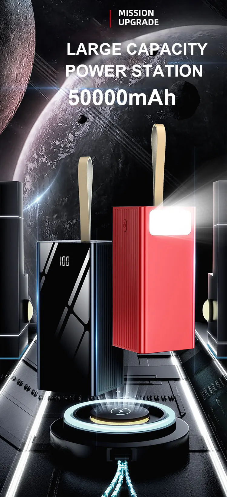 22.5W 50000mah Power Bank - High Capacity Portable Charging