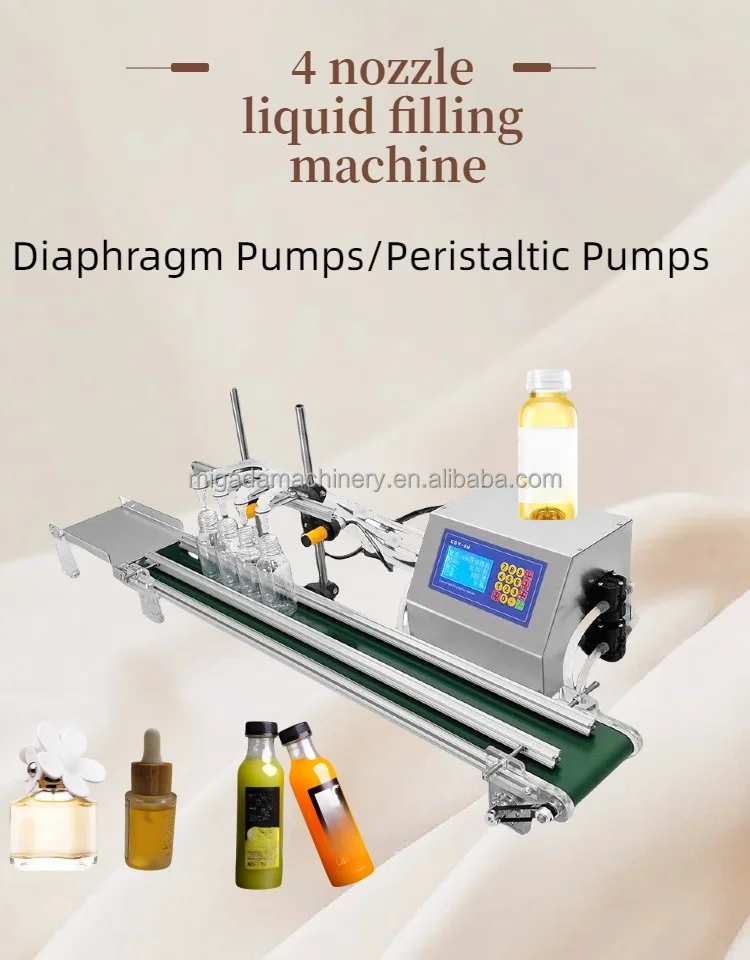 Peristaltic Pump Liquid Coconut Water Bottling Machines Bottles Water 4 ...