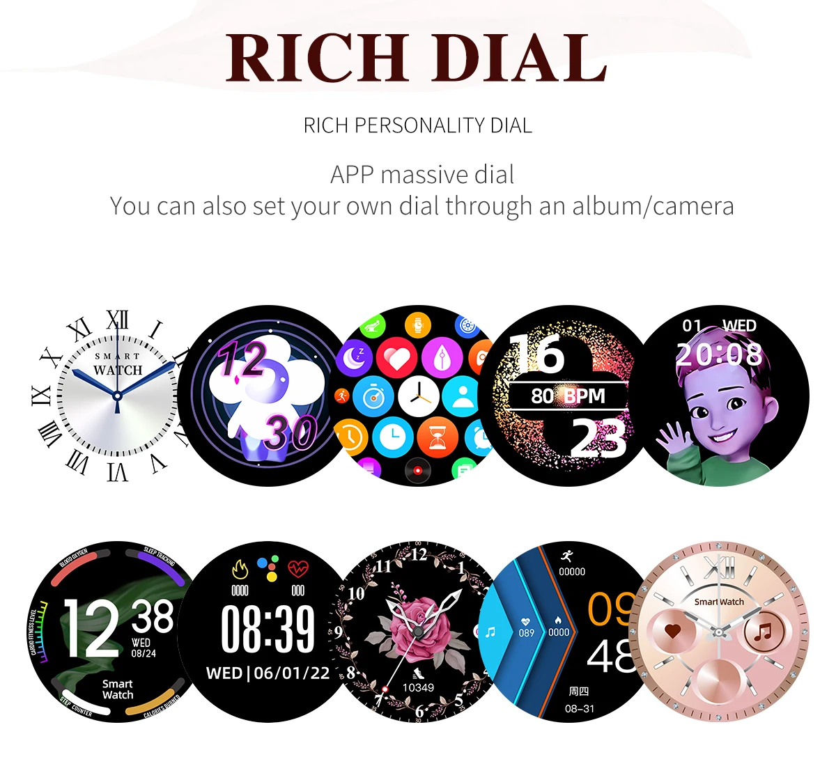 2023 The Latest Gen9 Smart Watch Women's Fashion Round Screen Watch ...